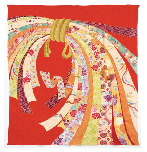 Books Kinokuniya: Yuzen-printed silk crepe ("tabane noshi" paper strip ...