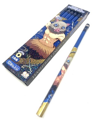Books Kinokuniya: Pencil 12 pack - 2B - Inosuke - Demon Slayer: Kimetsu ...