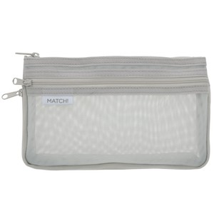 Books Kinokuniya: PP 213-2800 MATCH MESH PEN POUCH GREY (S2132800) / (4901770670997)