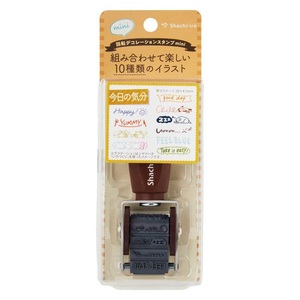 Books Kinokuniya: SHACHIHATA Rotating Decoration Stamp | NRD-15A6 ...