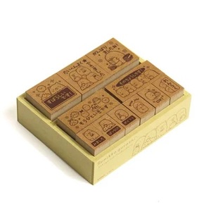 Books Kinokuniya: Wooden Rubber Stamp Set | Sumikkogurashi | SDH-096 / (4977524126638)