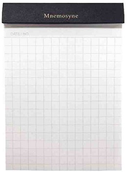 Books Kinokuniya: Mnemosyne A7 Notepad 5mm Grid Ruled Line - 65 sheets ...