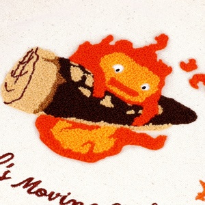 Books Kinokuniya: Embroidery Canvas Tote bag | Howl's Moving Castle ...