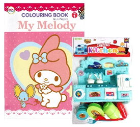 Books Kinokuniya: 1 My Melody Colouring Book ระบายสีหนูน้อย+ชุด ...
