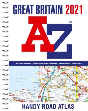 Books Kinokuniya: Great Britain A-z Handy Road Atlas 2021 (A5 Spiral ...