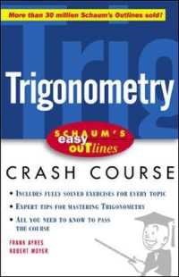 Books Kinokuniya: Schaum's Easy Outlines of Trigonometry (Schaum's Easy ...