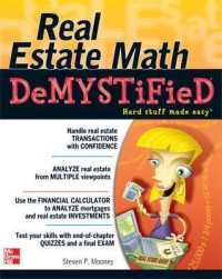 Books Kinokuniya: Real Estate Math Demystified (Demystified) / Mooney, Steven (9780071481380)