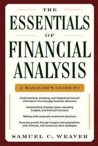 Books Kinokuniya: The Essentials of Financial Analysis / Weaver, Samuel ...