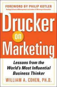 Books Kinokuniya: Drucker on Marketing: Lessons from the World's Most ...