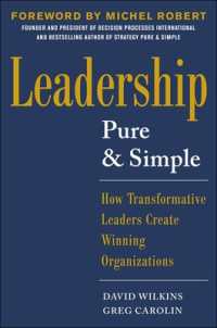 Books Kinokuniya: Leadership Pure and Simple: How Transformative ...