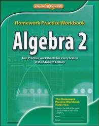 Books Kinokuniya: Algebra 2, Homework Practice Workbook (Merrill ...