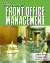 Books Kinokuniya: Professional Front Office Management / Woods, Robert ...