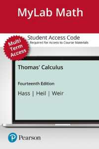 Books Kinokuniya: Thomas' Calculus MyLab Math Access Code (14 PSC STU ...