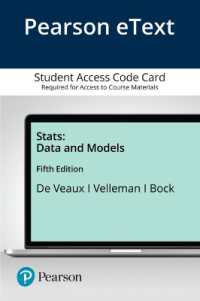 Books Kinokuniya: Stats Pearson Etext Access Card : Data and Models (5 ...