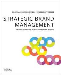 Books Kinokuniya: Strategic Brand Management : Lessons for Winning ...