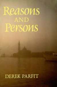 Books Kinokuniya: Reasons and Persons / Parfit, Derek (9780198249085)