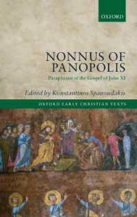 Books Kinokuniya: Nonnus of Panopolis : Paraphrasis of the Gospel of ...