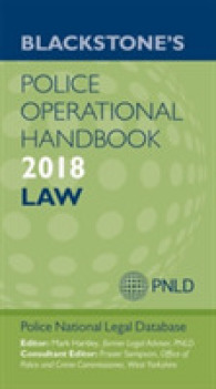Books Kinokuniya: Blackstone's Police Operational Handbook 2018 (12th ...