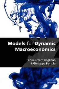 Books Kinokuniya: Models for Dynamic Macroeconomics / Bagliano, Fabio-Cesare/ Bertola, Giuseppe ...