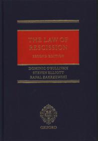 Books Kinokuniya: The Law of Rescission (2ND) / O'Sullivan QC, Dominic ...