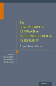 Books Kinokuniya: The Boston Process Approach to Neuropsychological ...