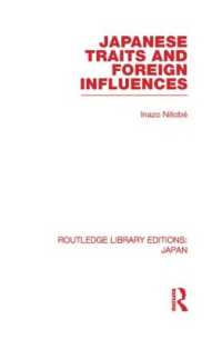 Books Kinokuniya: Japanese Traits and Foreign Influences (Routledge ...