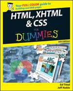 Books Kinokuniya: HTML, XHTML & CSS for Dummies (For Dummies) (6th) / Tittel, Ed/ Noble, Jeff ...