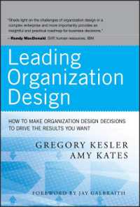 Books Kinokuniya: Leading Organization Design : How to Make ...