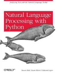 Books Kinokuniya: Natural Language Processing with Python / Bird ...