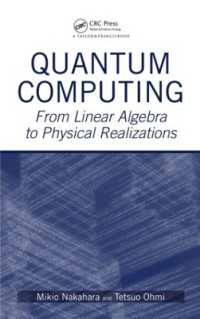 Books Kinokuniya: Quantum Computing : From Linear Algebra to Physical Realizations / Nakahara ...