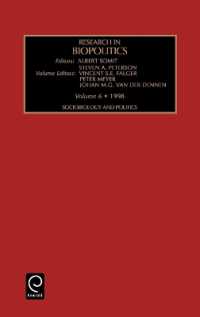 Books Kinokuniya: Research in Biopolitics (Research in Biopolitics ...