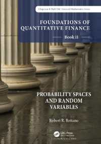Books Kinokuniya: Foundations of Quantitative Finance Book II: Probability Spaces and Random ...