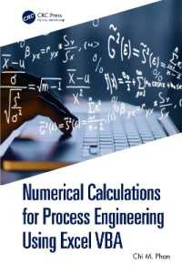 Books Kinokuniya: Numerical Calculations for Process Engineering Using Excel VBA / Phan, Chi M ...