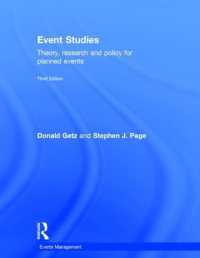 Books Kinokuniya: Event Studies : Theory, research and policy for ...