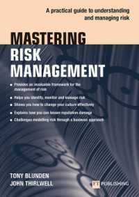 Books Kinokuniya: Mastering Risk Management (The Mastering Series ...