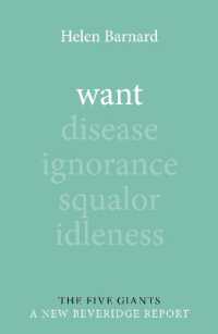 Books Kinokuniya: Want (Giants: a New Beveridge Report) / Barnard ...