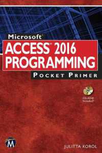 Books Kinokuniya: Microsoft Access 2016 Programming (Pocket Primer ...