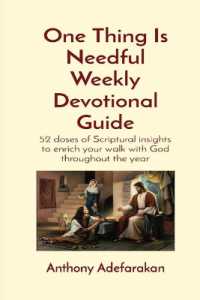 Books Kinokuniya: One Thing Is Needful Weekly Devotional Guide : 52 ...