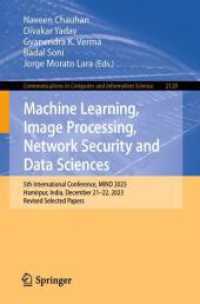 Books Kinokuniya: Machine Learning, Image Processing, Network Security and Data Sciences : 5th ...
