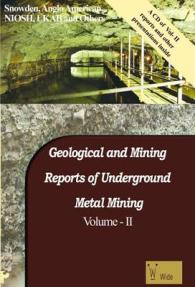 Books Kinokuniya: Geological and Mining Reports of Underground Metal ...