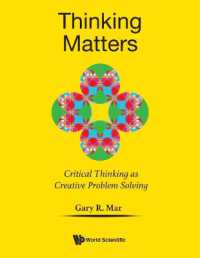 Books Kinokuniya: Thinking Matters: Critical Thinking as Creative Problem Solving / Mar, Gary R ...